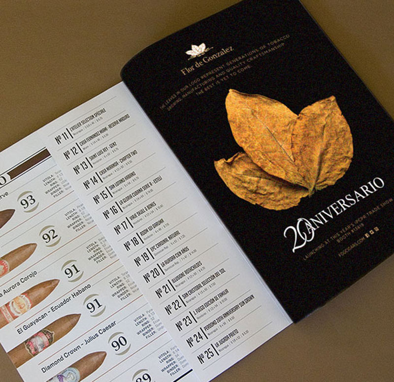 FDG Cigars' 20th - Cigar Package Design